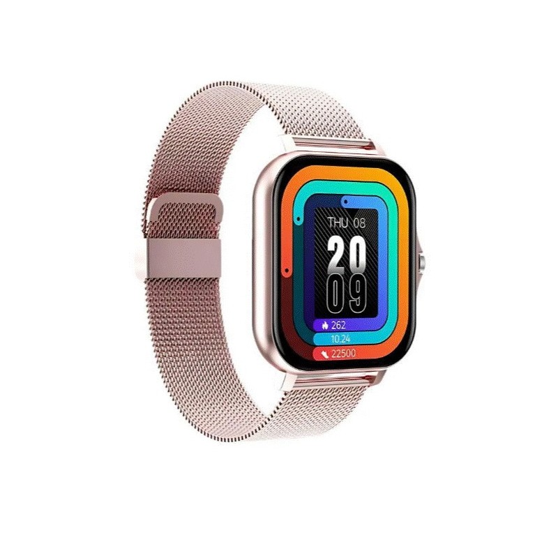 Smartwatch Gadgets&Fun Square AMOLED Mesh Rosa
